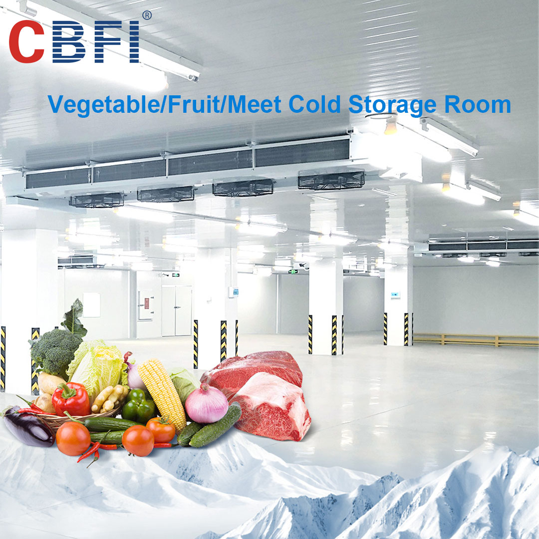 How does the refrigeration pipe drain when cold storage is installed?